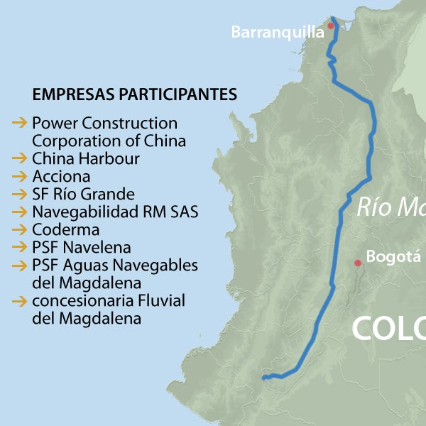 Rio Magdalena Mapa