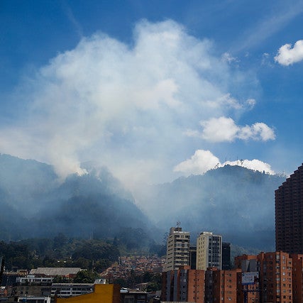Incendio en cerros orientales de Bogotá consumió 20 hectáreas