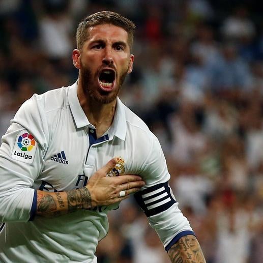 Tardío cabezazo de Ramos logra empate del Real Madrid frente al Barcelona