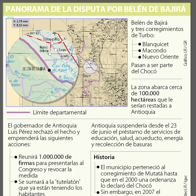 Antioquia buscará recuperar Belén de Bajirá, una zona estratégica del Urabá