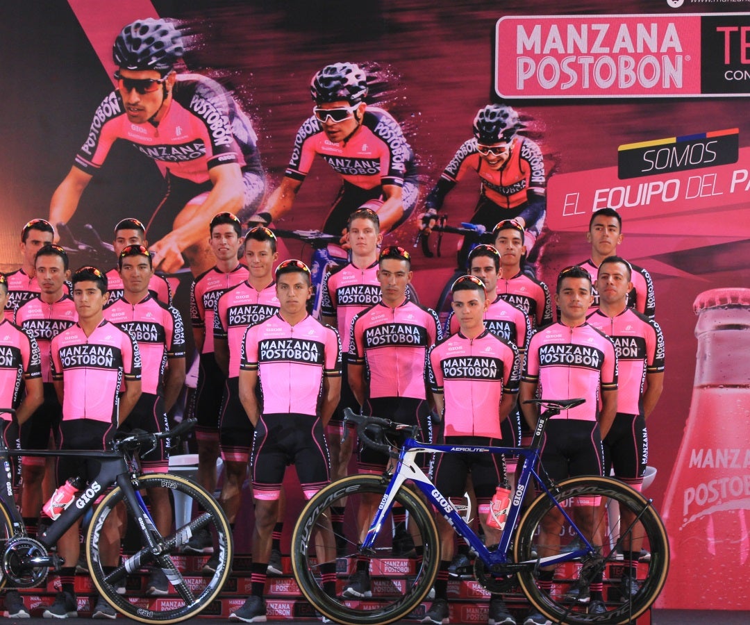 El Manzana Postobón Team presentó al "Equipo del país" para carreras de 2018