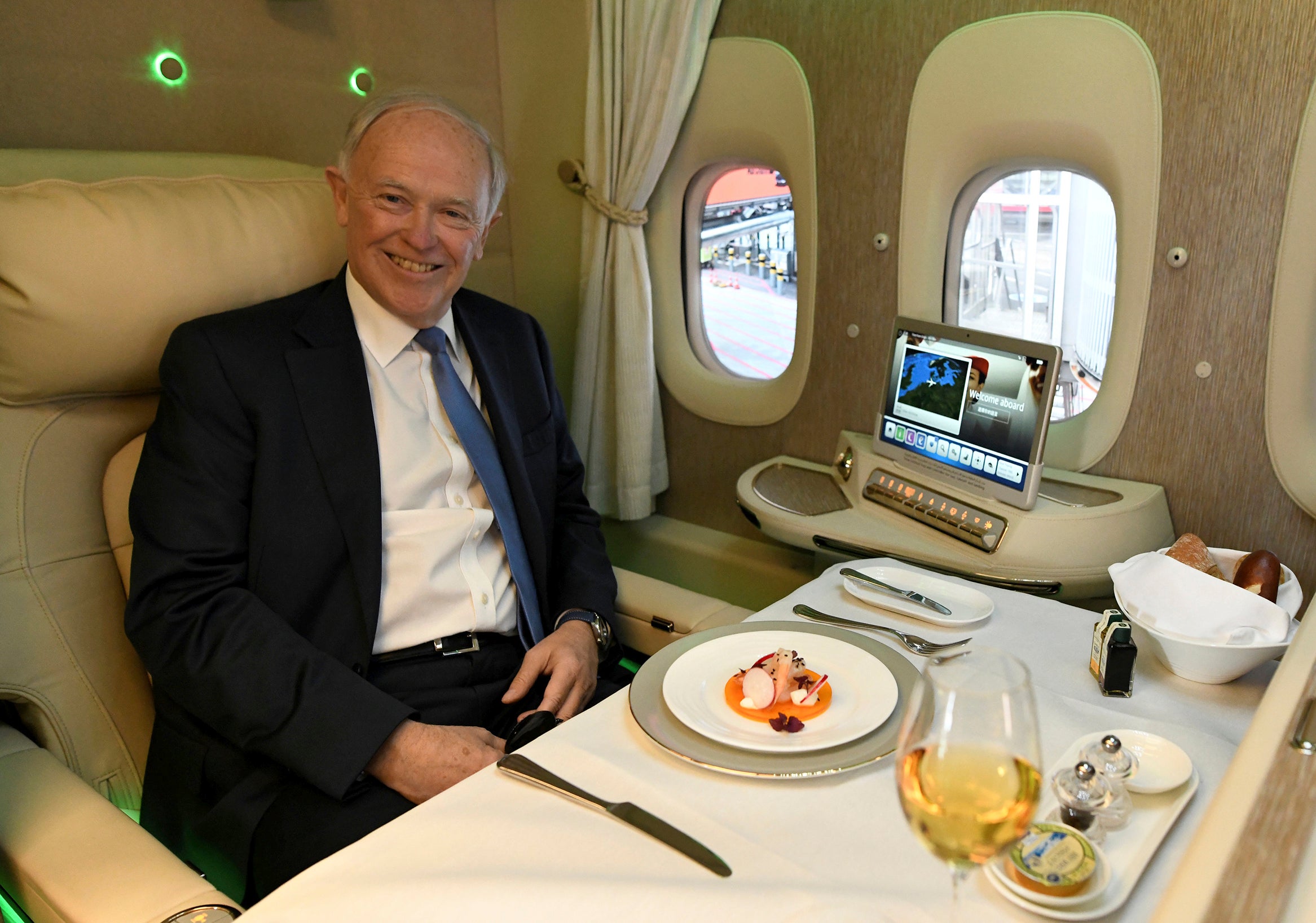 La nueva cabina first class del Boeing 777
