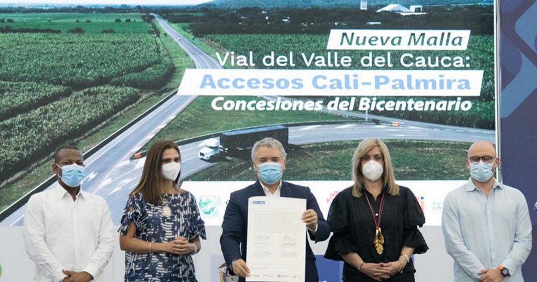 Gobierno firmó el contrato de concesión de la Nueva Malla Vial del Valle del Cauca