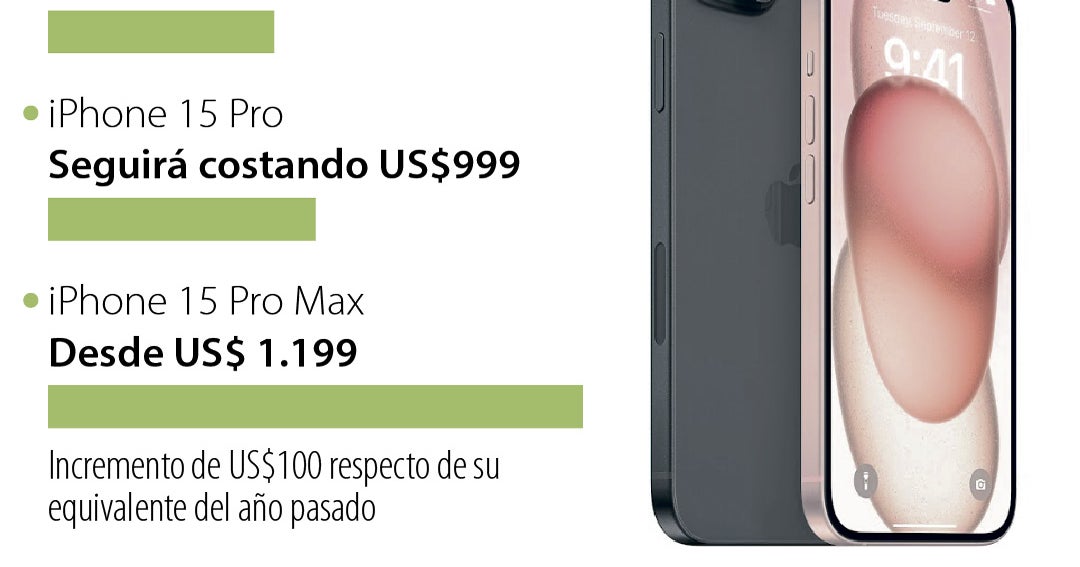 Los precios de la nueva línea de celulares de Apple, iPhone 15, inician ...