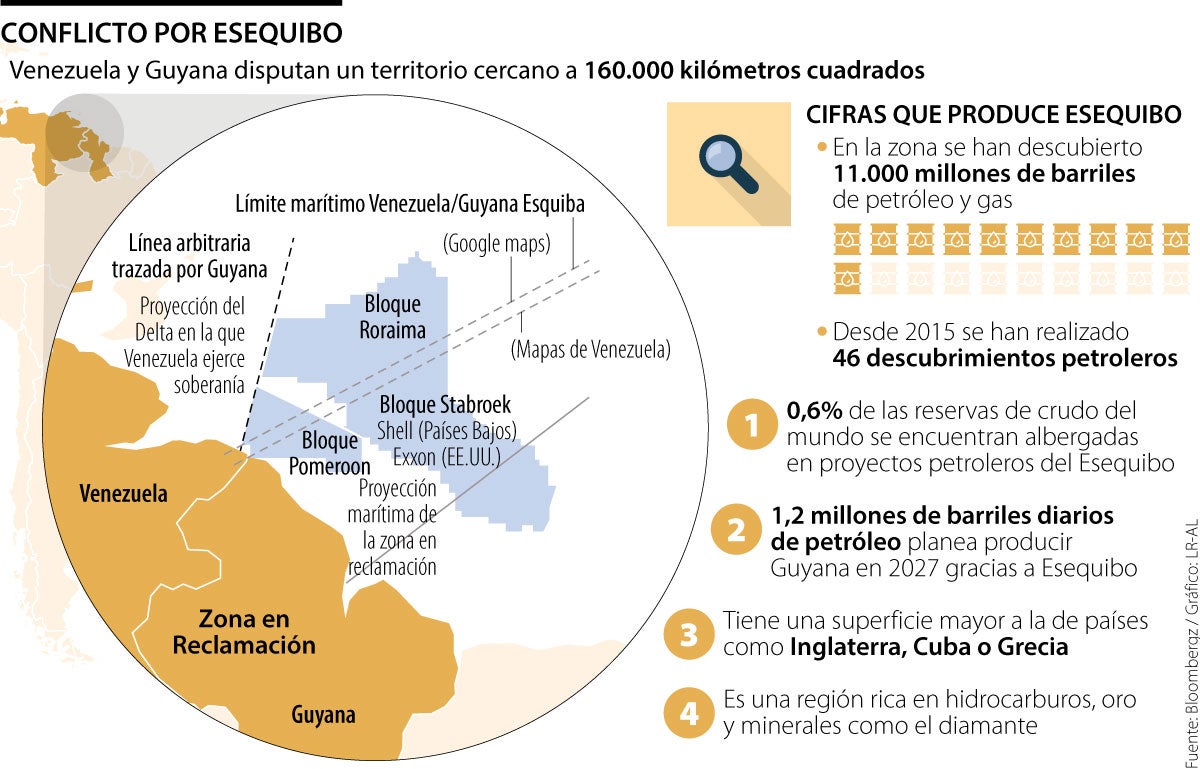 Rico en crudo y oro, así es la región de Esequibo que Venezuela y Guyana se disputan