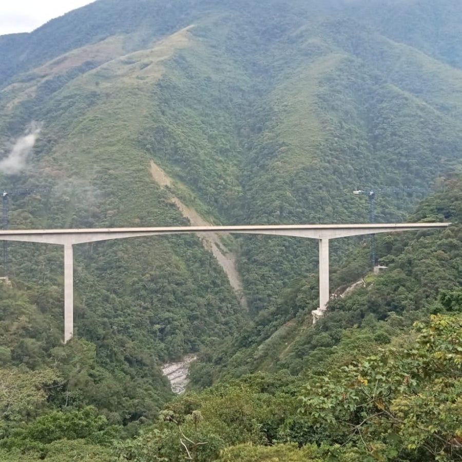 Finalizó la construcción de puente Chirajara, luego de su caída que ...