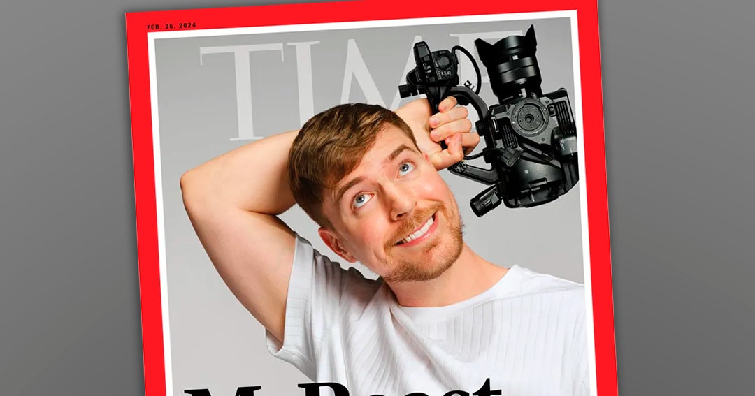 Time se mete en el estómago de MrBeast