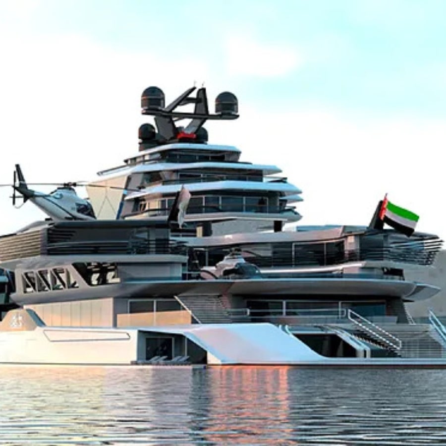 Conozca el megayate UAE One, que puede recibir un submarino y tres ...