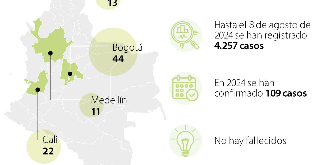 Desde 2022 en Colombia se han registrado más de 4.000 casos de viruela ...