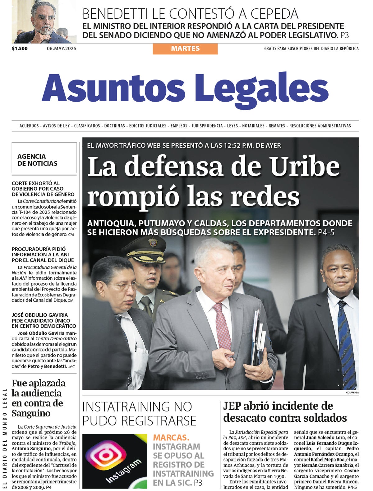 En el juicio contra Uribe Fiscalía citó a Manuel Daza y Carlos Ramírez ...