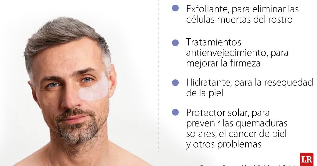 Los cuidados de la piel para hombres de más de 40 años para evitar el envejecimiento