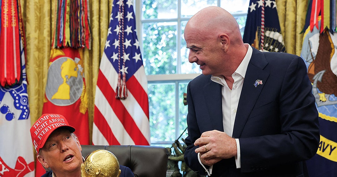 Infantino vuelve a la Casa Blanca
