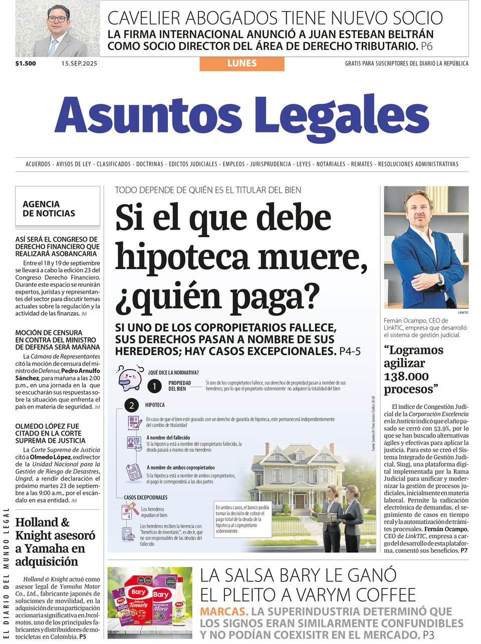 Procuraduría formula cargos a José Cardona por destinación indebida de ...