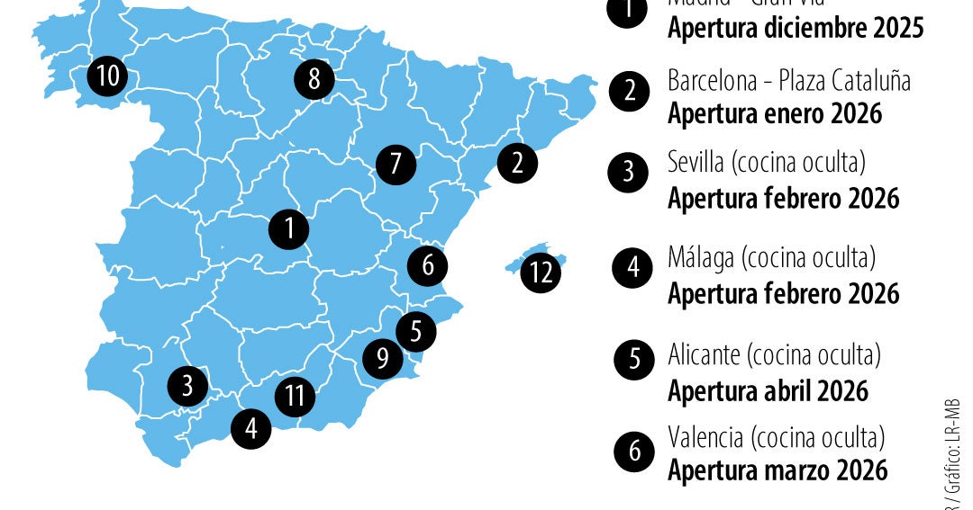Frisby España ya tiene menú, con platos muy similares a los de su ...