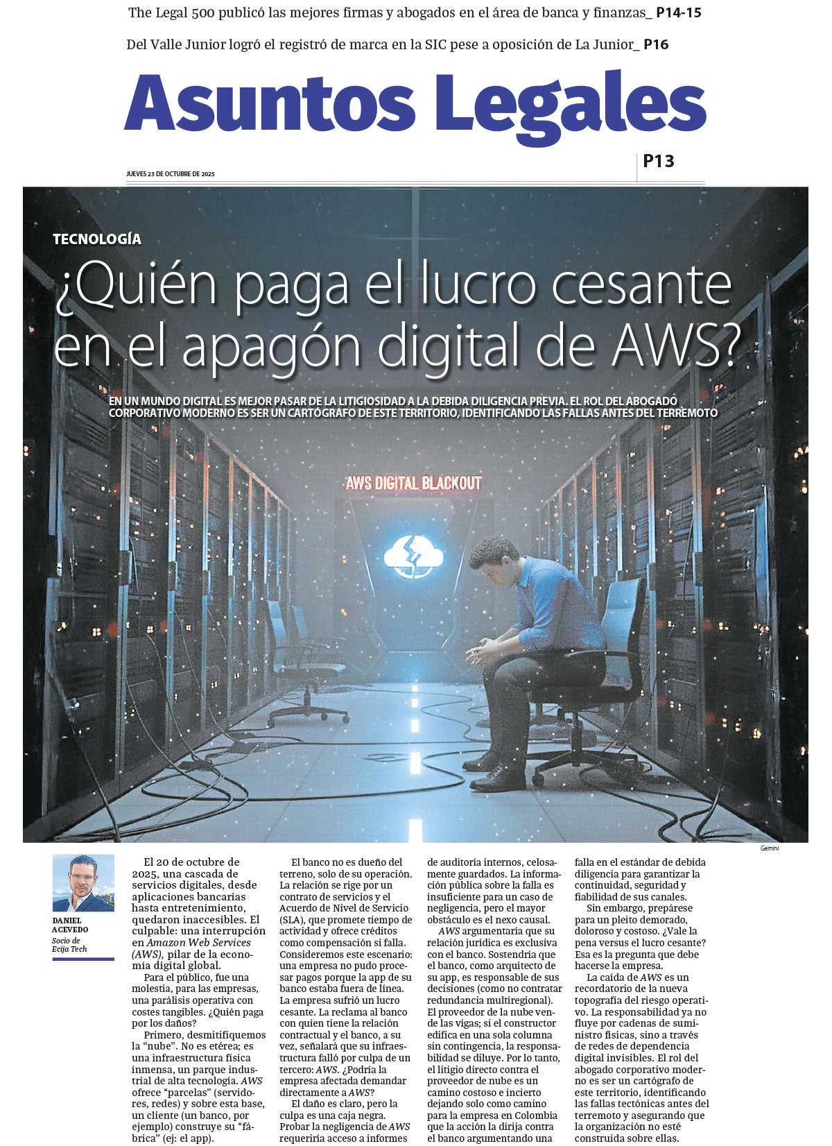 ¿Quién paga por el lucro cesante en el apagón digital de AWS ...