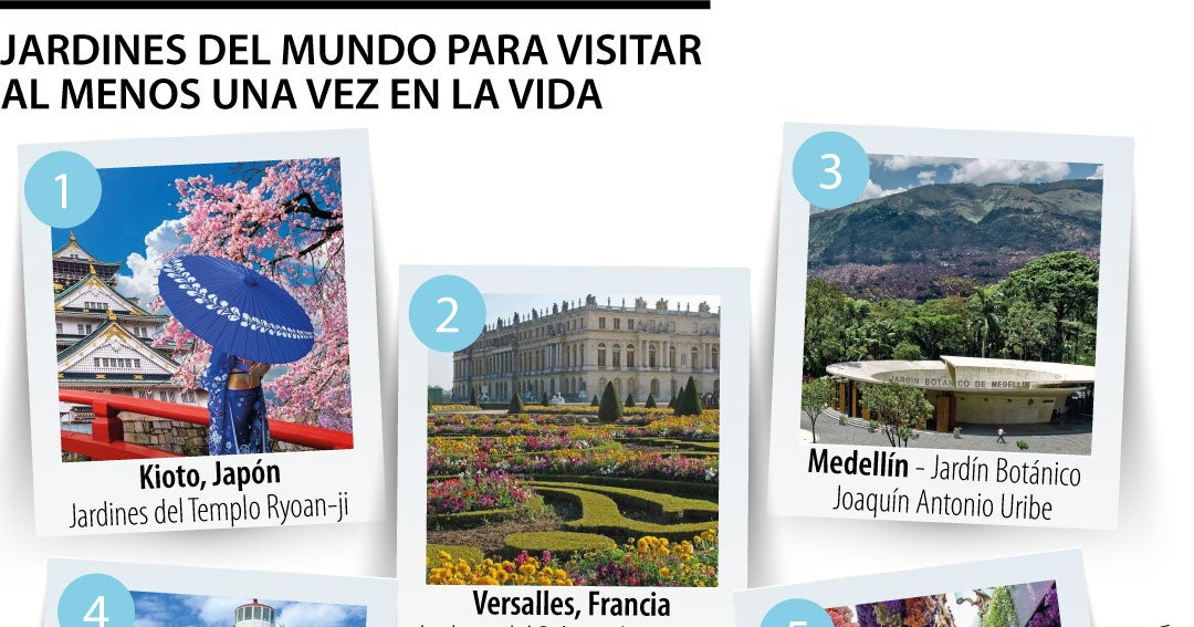 Conozca los jardines emblemáticos del mundo para visitar al menos una ...